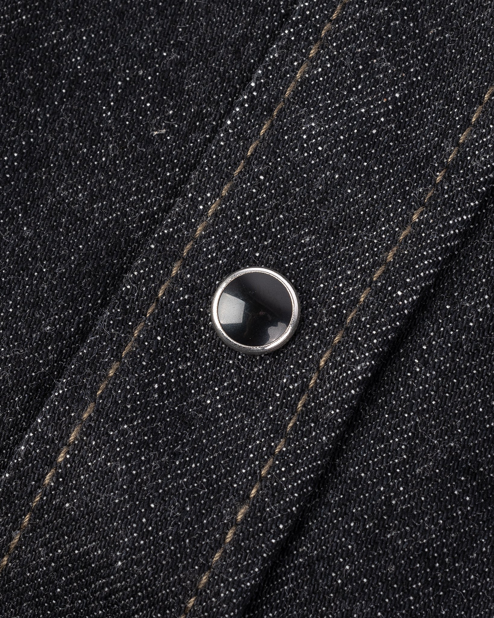 Iron Heart - 12oz Selvedge Denim Work Shirt With Snaps - Black– Dutil Denim