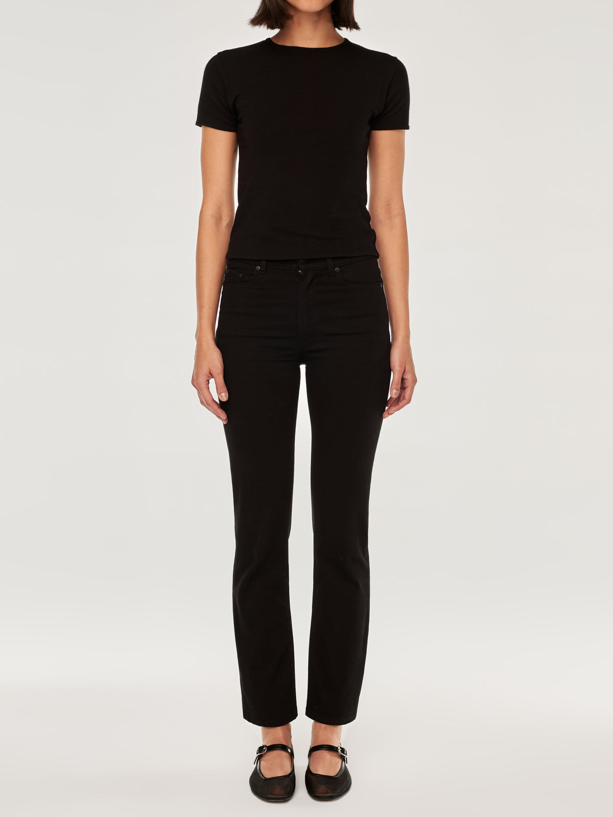 "Halle Straight Black Peach Jeans"-DL1961 - Halle Straight - Black ...