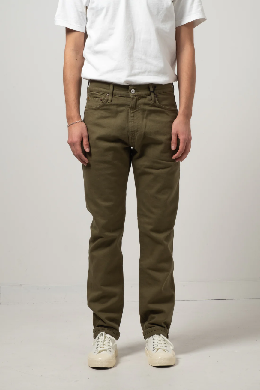 tapered ecru olive jeans-C.O.F. Studio - M7 Tapered - ORGANIC ECRU ...